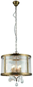 ACA DECOR Závěsné svítidlo RONNIE max. 4x40W/E14/230V/IP20, průměr 45cm