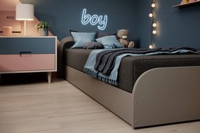 Eltap Dětská postel Parys 80x190 cm/levá strana - šedá