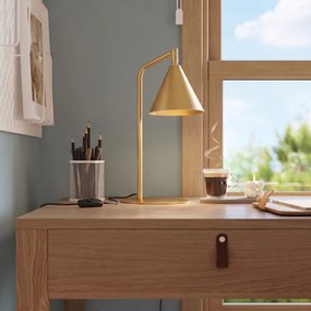 Sollux Lighting Stolní lampa NOX zlatá