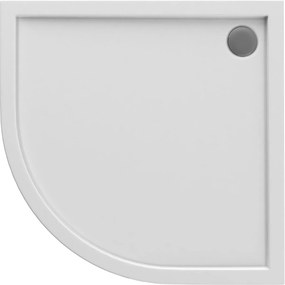 Oltens Superior půlkruhová sprchová vanička 80x80 cm bílá 16001000