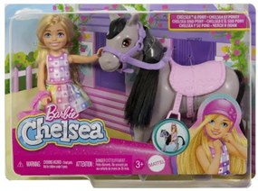 Barbie Chelsea s poníkem HTK29