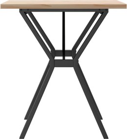 Jídelní stůl s Y rámem 70 x 70 x 75,5 cm borové dřevo a ocel 3282781