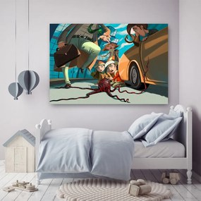 Gario Obraz na plátně Kouzelná chobotnice ve městě - Gustavo Gabriel San Martin Rozměry: 60 x 40 cm