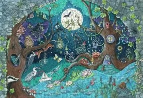 Ravensburger Dřevěné puzzle Kouzelný les / 500 dílků / od 14 let