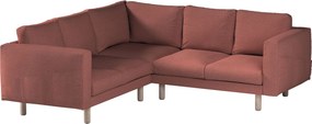Potah na pohovku IKEA Norsborg rohová 4-místná barva hnědá látka pletený vzor