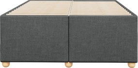Rám postele bez matrací tmavě šedá 120x190 cm textil 3284716