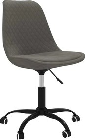 vidaXL Otočné jídelní židle 2 ks textil [338399] Barva: světle šedá