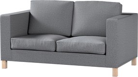 Potah na pohovku IKEA  Karlanda 2-místná, krátký barva šedá látka pletený vzor