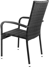 VerDesign NORIMBERG II zahradní sestava 4+1P, černý antracit