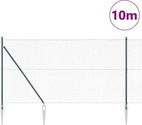 Svařované drátěné ploty s hroty 10 x 1,4 m Ocel potažená PVC 3352055