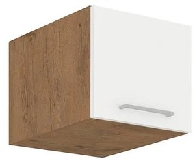 Uzavřená horní kuchyňská skříňka Woodline 40 NAGU-36 1F, Barva: Dub lancelot / bíly lesk