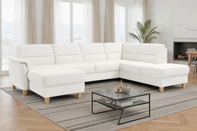XXXLutz SEDACÍ SOUPRAVA, kůže, bílá Sit & More - Sedací soupravy - 000144033259