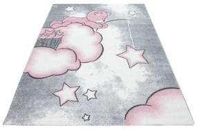 Růžovo-šedý dětský koberec 140x200 cm Kids – Ayyildiz Carpets