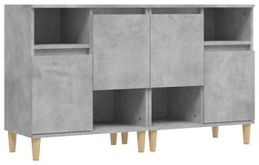 Příborníky 2 ks betonově šedé 60 x 35 x 70 cm kompozitní dřevo,  3185723
