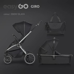 Kombinovaný kočárek EasyGo Giro 2v1 Ebony Black