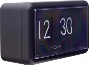 Černý budík Flip Clock Nextime