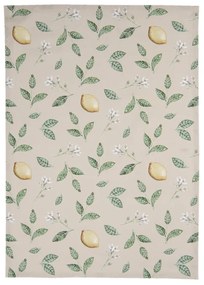 Bavlněná kuchyňská utěrka Lemons &amp;amp; Leafs – 50x70 cm