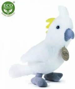 RAPPA Plyšový papoušek kakadu 17 cm / ECO-FRIENDLY / od 0 měsíců