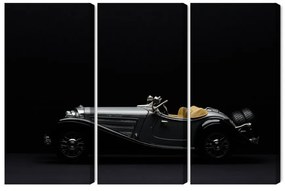Vícedílný obraz Historické Auto Na Tmavých Tričkách Nedostatek Nedostatek Plátno Canvas 180x120