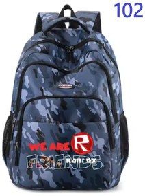 Školní batoh ROBLOX - modrý maskáč (camouflage) Motiv: 102