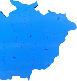 Vylen Slepá pěnová mapa České republiky  Červená