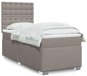 Box spring postel s matrací taupe 90x200 cm textil 3290389
