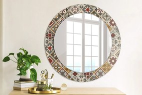 Kulaté zrcadlo s dekorem Turecký vzor fi 60 cm