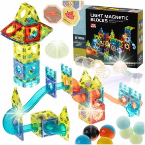 Creative Corner Svítící magnetická kuličková dráha 75el