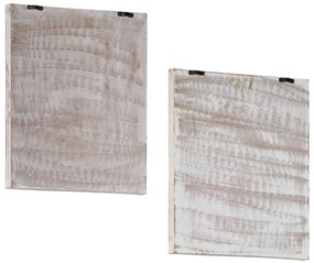 Ručně vyřezávané nástěnné panely 2 ks MDF 40 x 40 x 1,5 cm