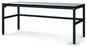 Antistatický dílenský ESD stůl, 1800x800x745-985 mm, nastavitelné podnoží