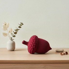 Keramická figurka žaludu MAVE 29x18 cm bordó