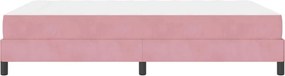 Postel s boxspringem s matrací Růžová 160 x 210 cm textil 3398754