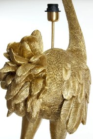 Bronzová antik stojací lampa pštros Ostrich bronze - 62*50*146 cm / E27
