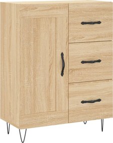 Skříň highboard dub sonoma 69,5 x 34 x 180 cm kompozitní dřevo 3190016