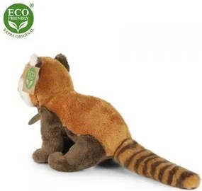RAPPA Plyšová panda červená 18 cm / ECO-FRIENDLY / od 0 měsíců