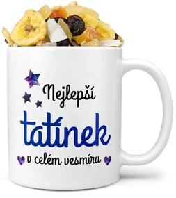 Hrnek Nejlepší tatínek ve vesmíru (Náplň hrníčku: Tropická směs)