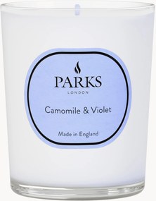 Ručně vyrobená vonná svíčka Vintage Aromatherapy (heřmánek, fialka a jemné pižmo)