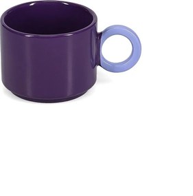 Tmavě fialový kameninový hrnek 280 ml Lou – ONA