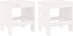 3dílný zahradní bistro set bílý masivní borové dřevo 3157704