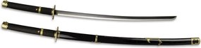 Luxusní kovová Katana s černou rukojetí