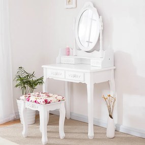 Toaletní stolek BAROCCO ROSE + dárek houbička na make up ZDARMA
