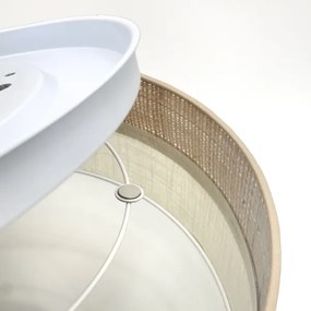 Stropní svítidlo SIRJA BOHO 2xE27/15W/230V pr. 45 cm béžová/krémová
