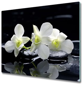 Skleněná krájecí deska orchidej