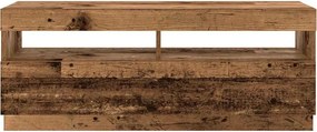 TV stolek s LED old wood 300x35x40 cm kompozitní dřevo 3329169
