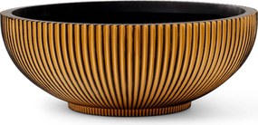 Capi Nature Groove Bowl Black Gold Ø 40 cm / V 15 cm