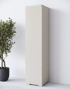 Sloupková skříňka do obývacího pokoje stojící/závěsná Vera kašmírová (VRBK001+LED)