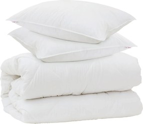 Duvet s polštáři s polštářem 3 ks Bílá Mikrovlákno 3378093