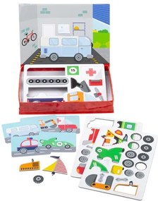 Bigjigs Toys Magnetické puzzle Mechanik