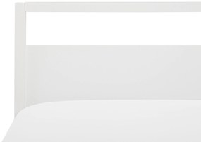 Bílá dřevěná postel GIULIA 140 x 200 cm Beliani