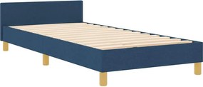 Rám postele s čelo Modrá 90 x 200 cm textil 3344703